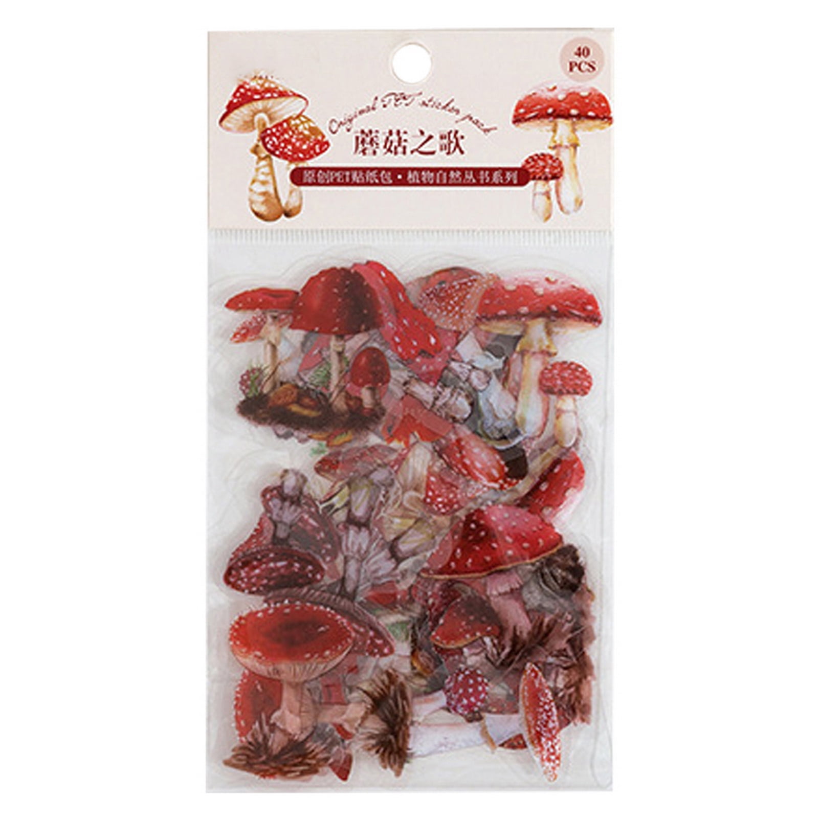 Hesroicy Floral Scrapbook Sticker Set - 80Pcs/Set, Transparent PET ...