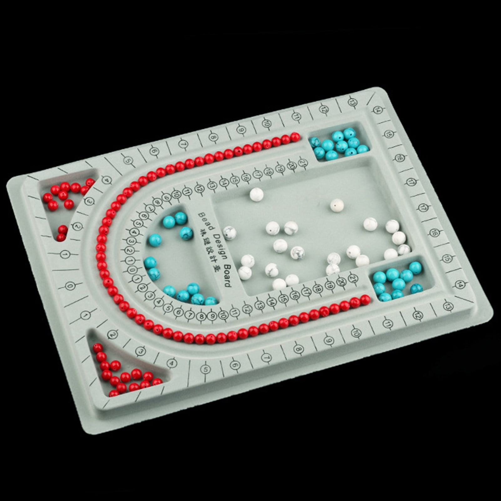 Hesroicy Jewelry Bead Board with Scale Groove Design - 3 U-Shaped ...