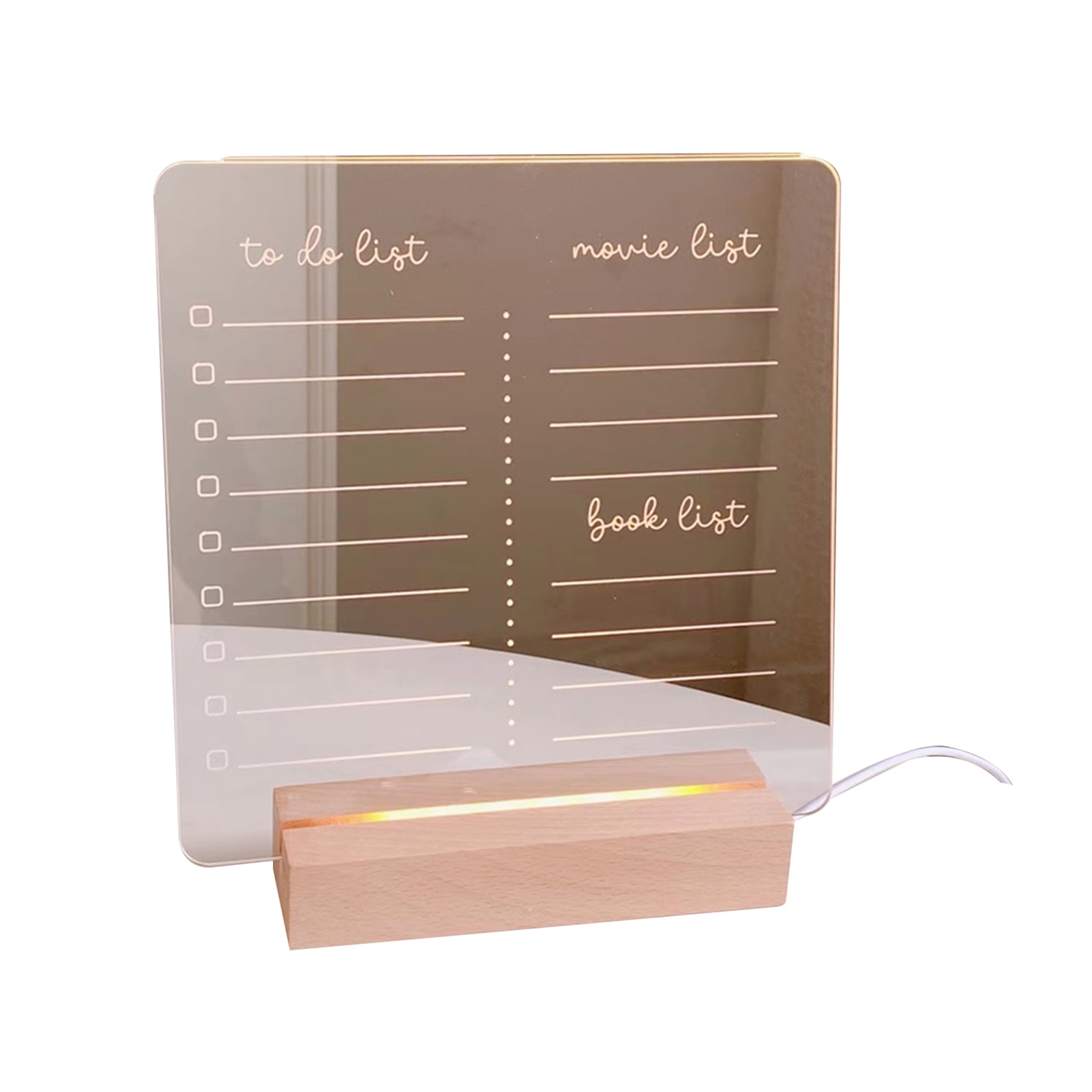 Hesroicy LED Light Base with Acrylic Sheet Nordic Style, Easy to Use ...