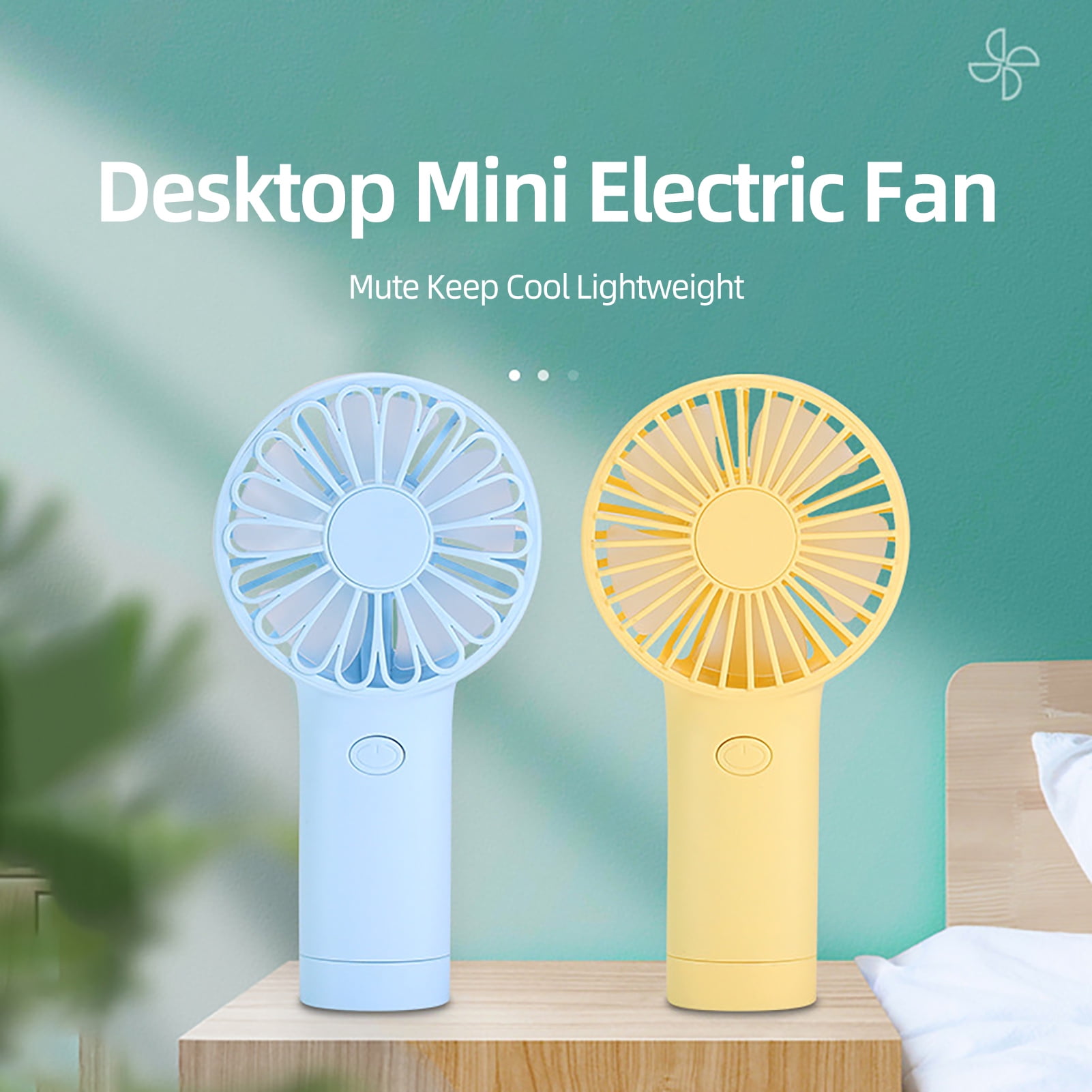 Hesroicy M8 Handheld Fan Mute Keep Cool Lightweight Desktop Mini ...