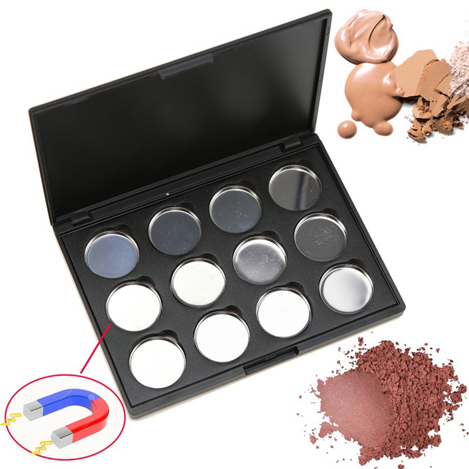 Hesroicy Makeup Tray Long Lifespan Lightweight Plastic Magnetic Eye ...