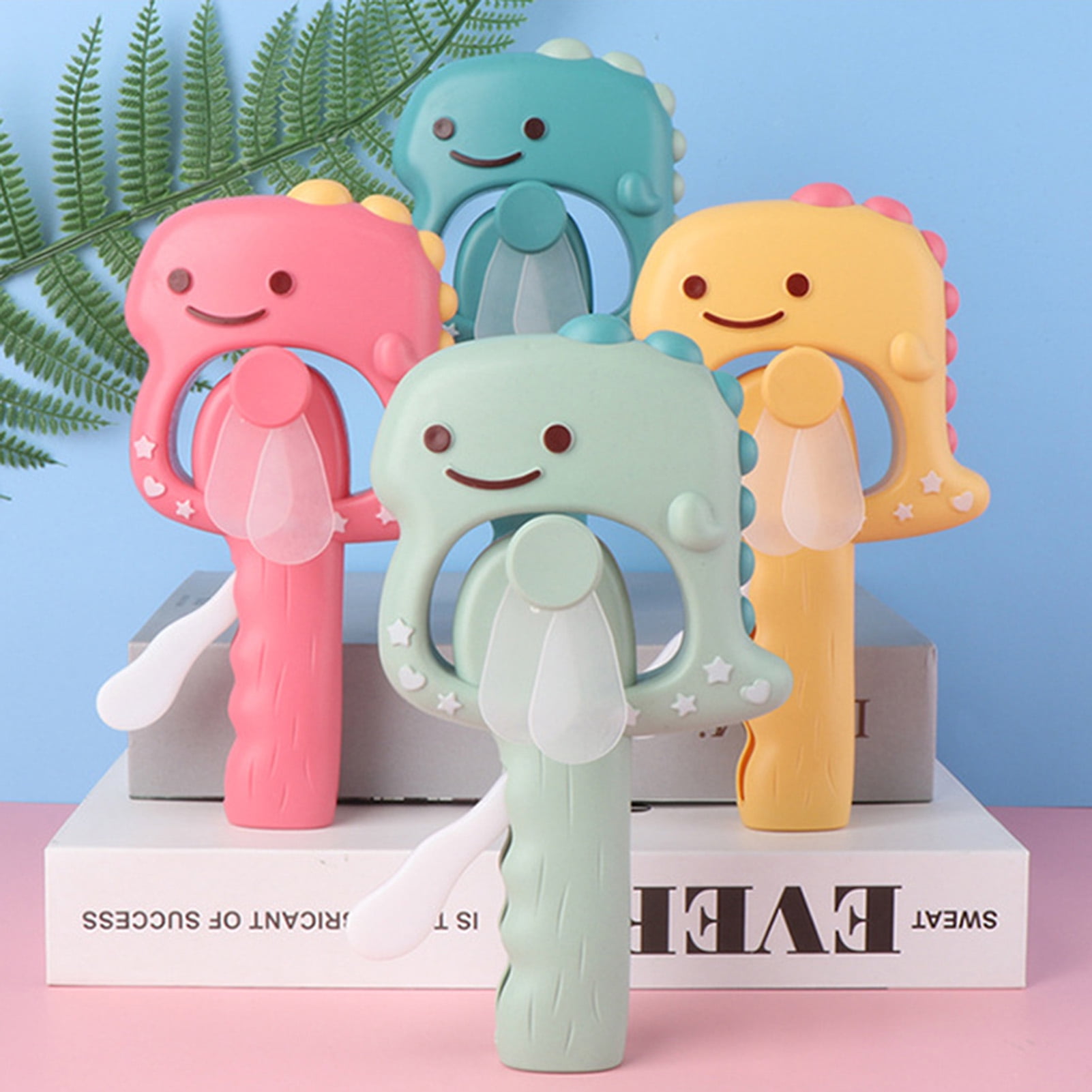 Hesroicy Manual Portable Fan Cute Compact Cartoon Animal Design ...