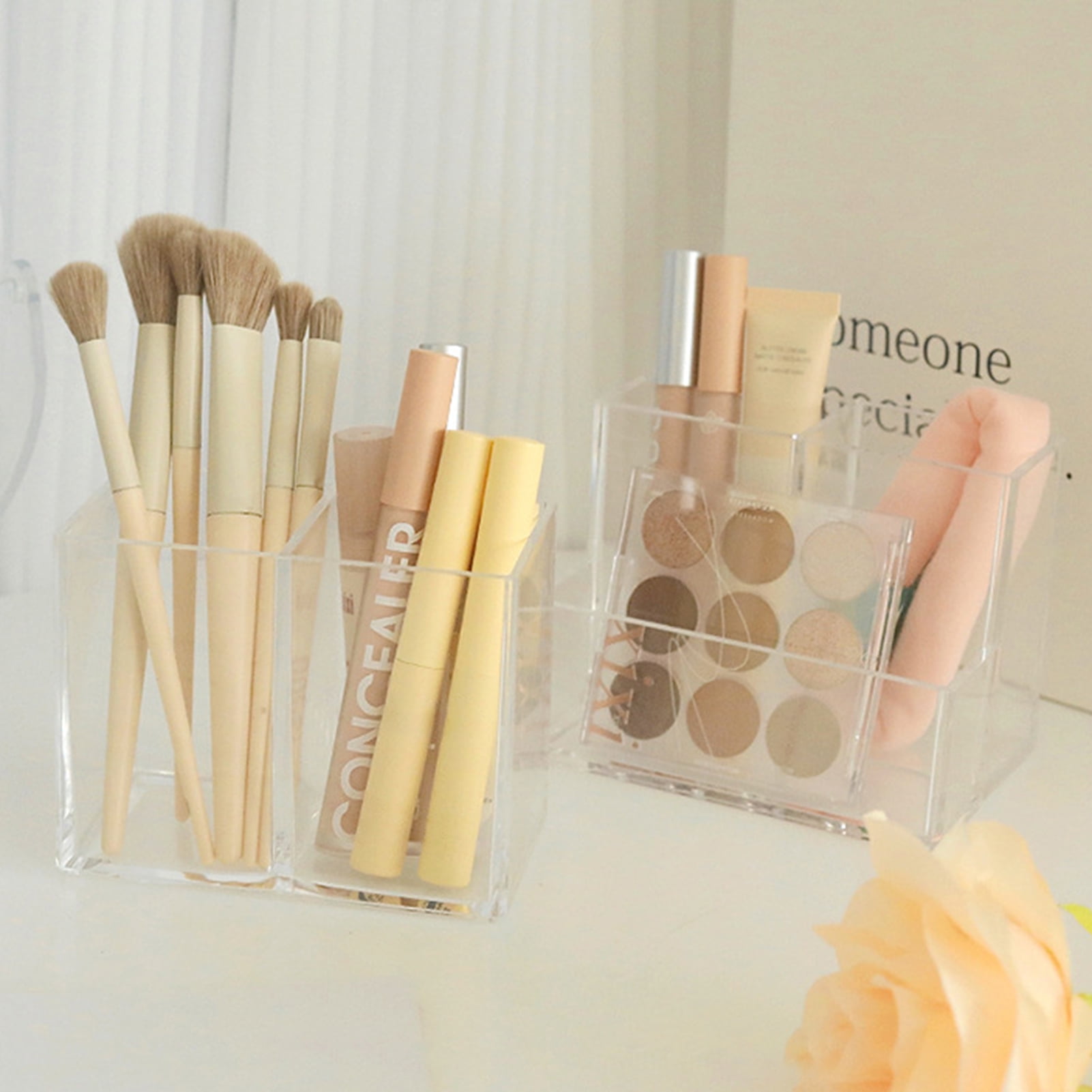 Hesroicy Pen Holder Reusable Large Capacity Transparent Plastic Box ...