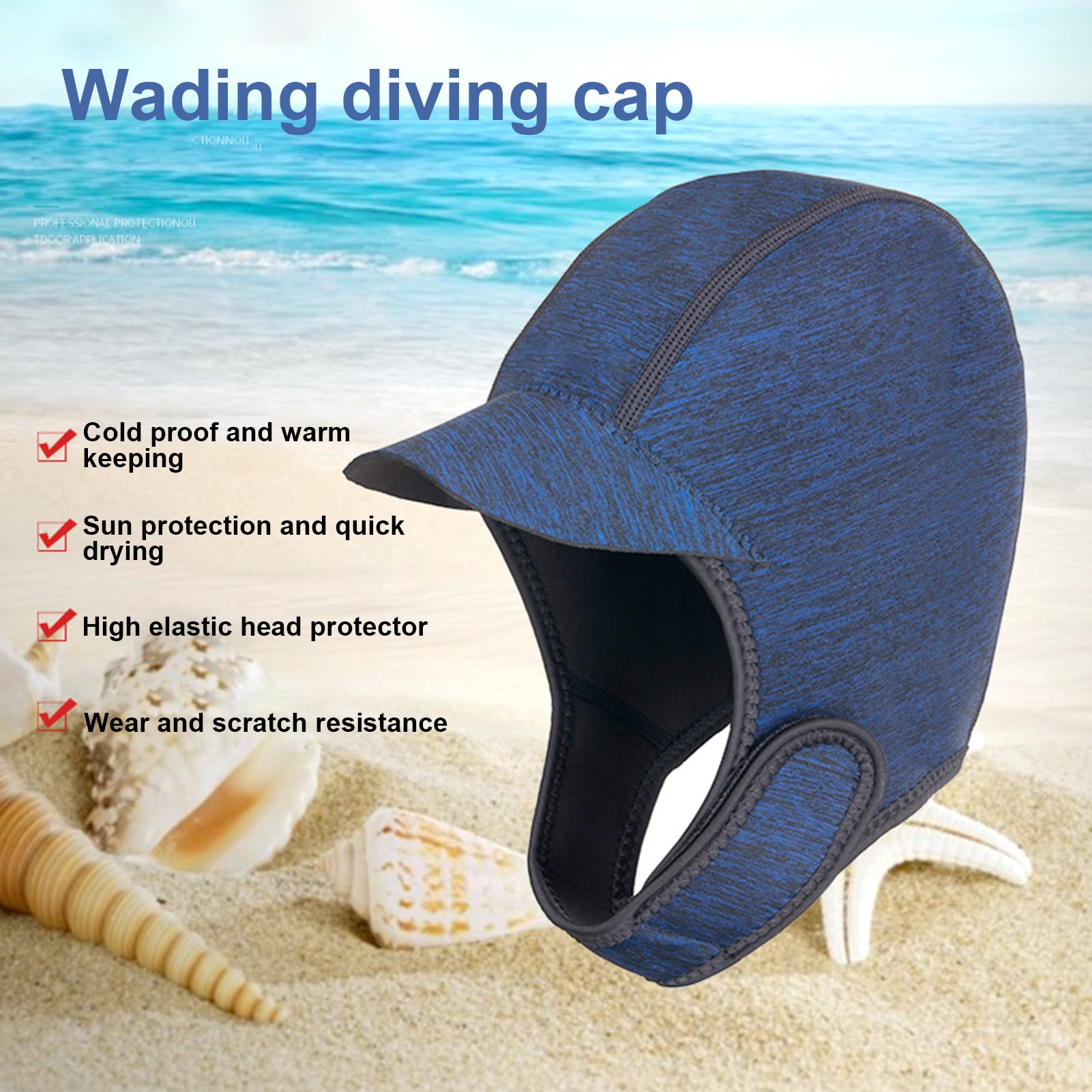 Hesroicy Rafting Hat Ergonomics Design Waterproof Thick Women Men ...