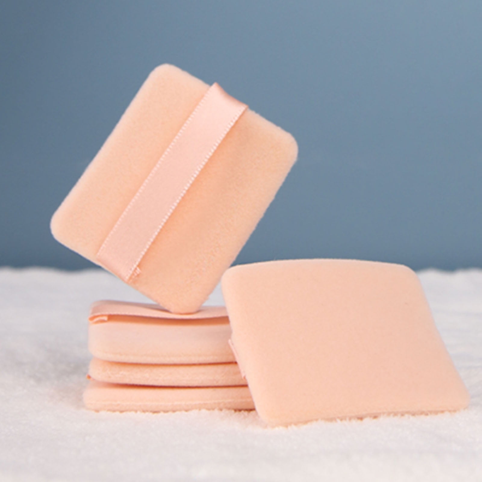 Hesroicy Reusable Makeup Puff Heart-Shaped High Elasticity Large Face ...