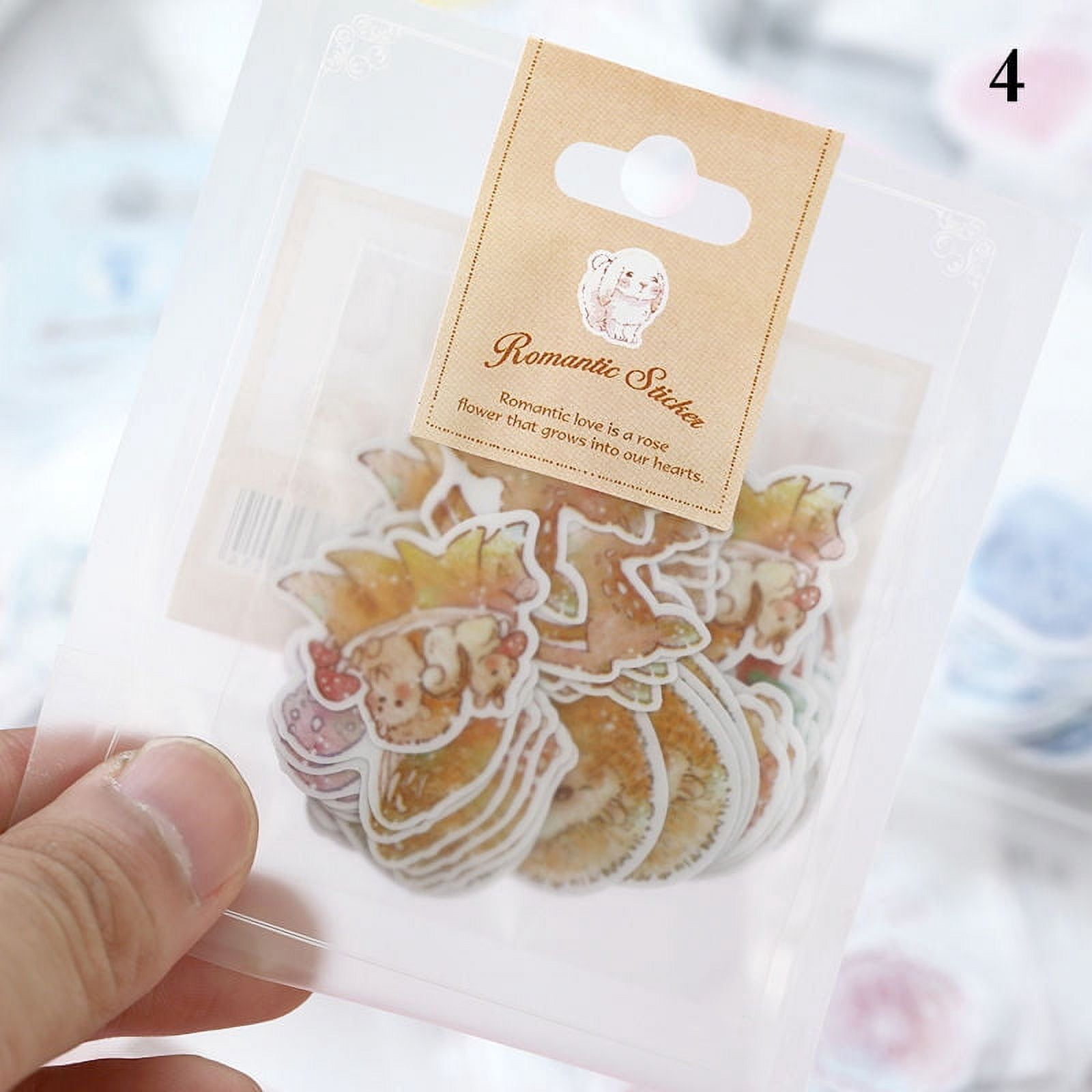 Hesroicy Set of 70 Mini Paper Sticker Tags - DIY Diary Decoration ...