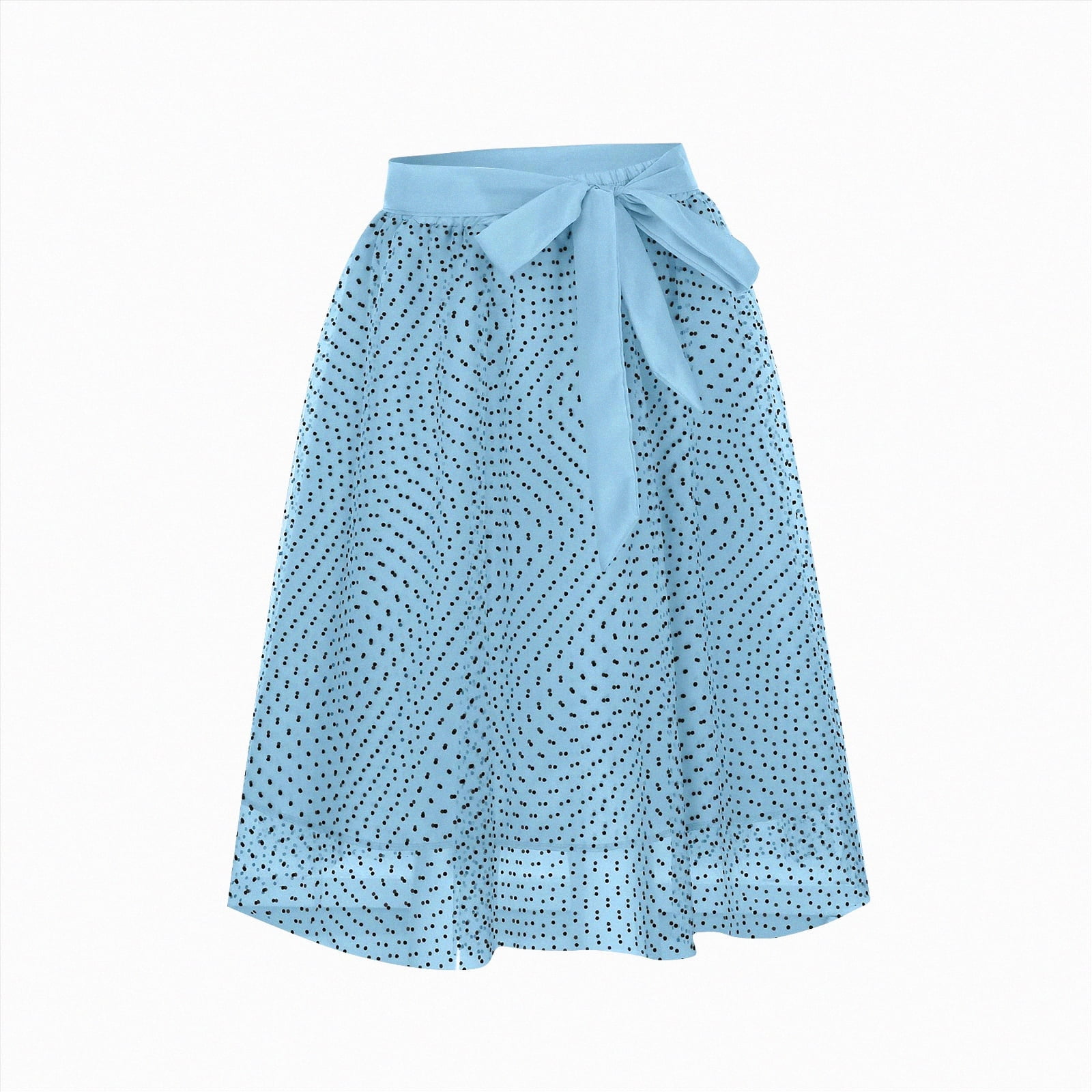 Hessimy 2026 Women's Boho Flared Ruffle Skirt,Elastic Waist Summer A ...