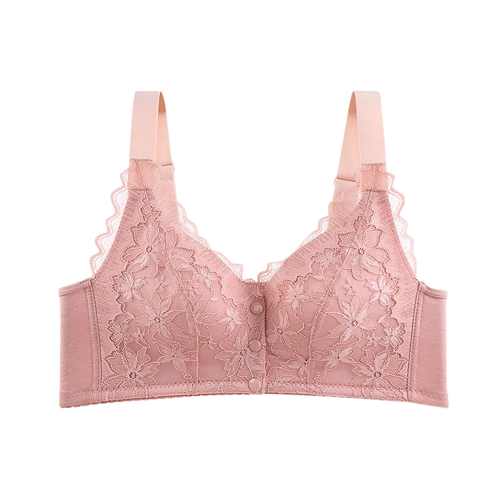 Hessimy Bra for Women, Daisy Bra for Seniors Front Closure Button ...