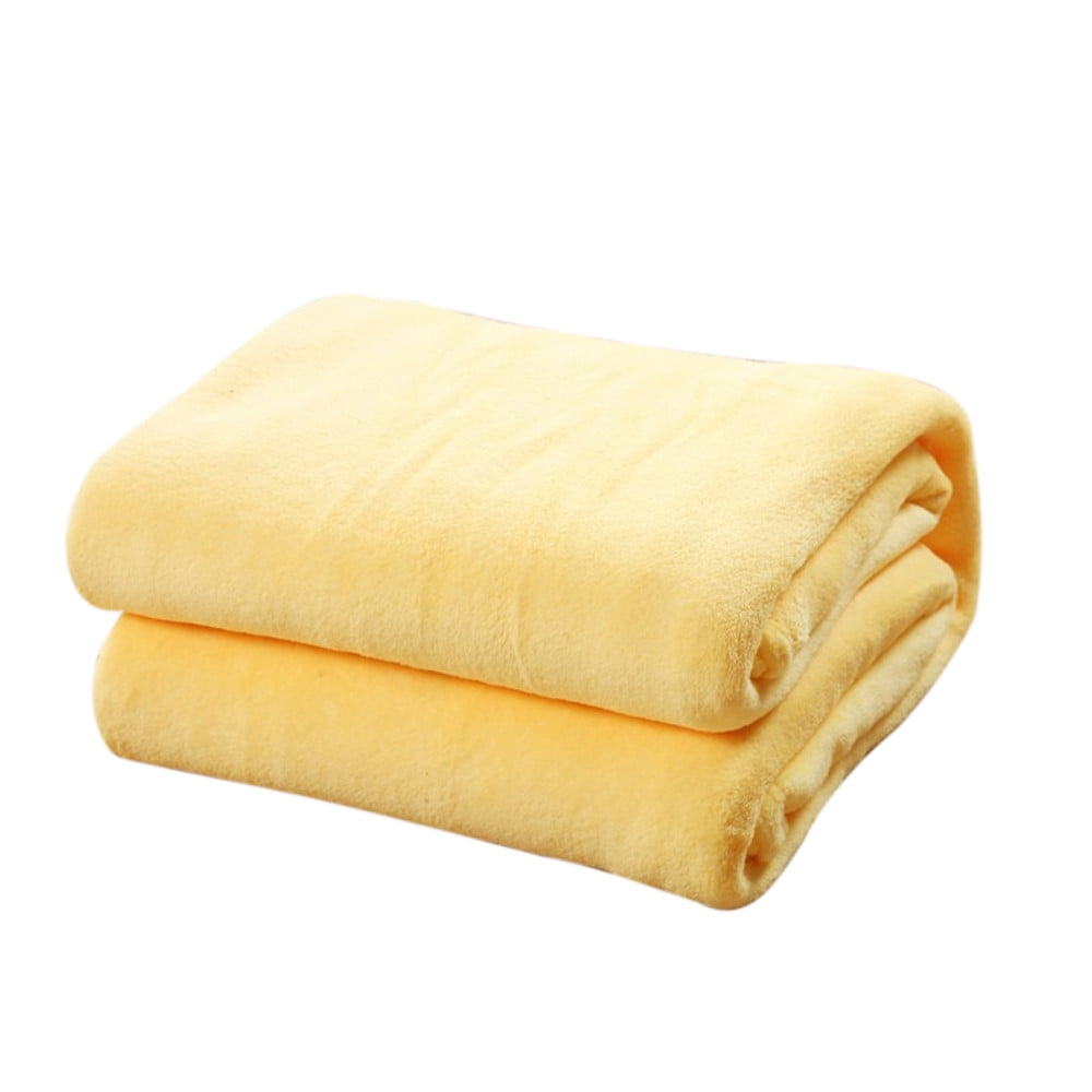 Hessimy Chenille Throw Blanket, Microlight Plush Solid Small Throw ...