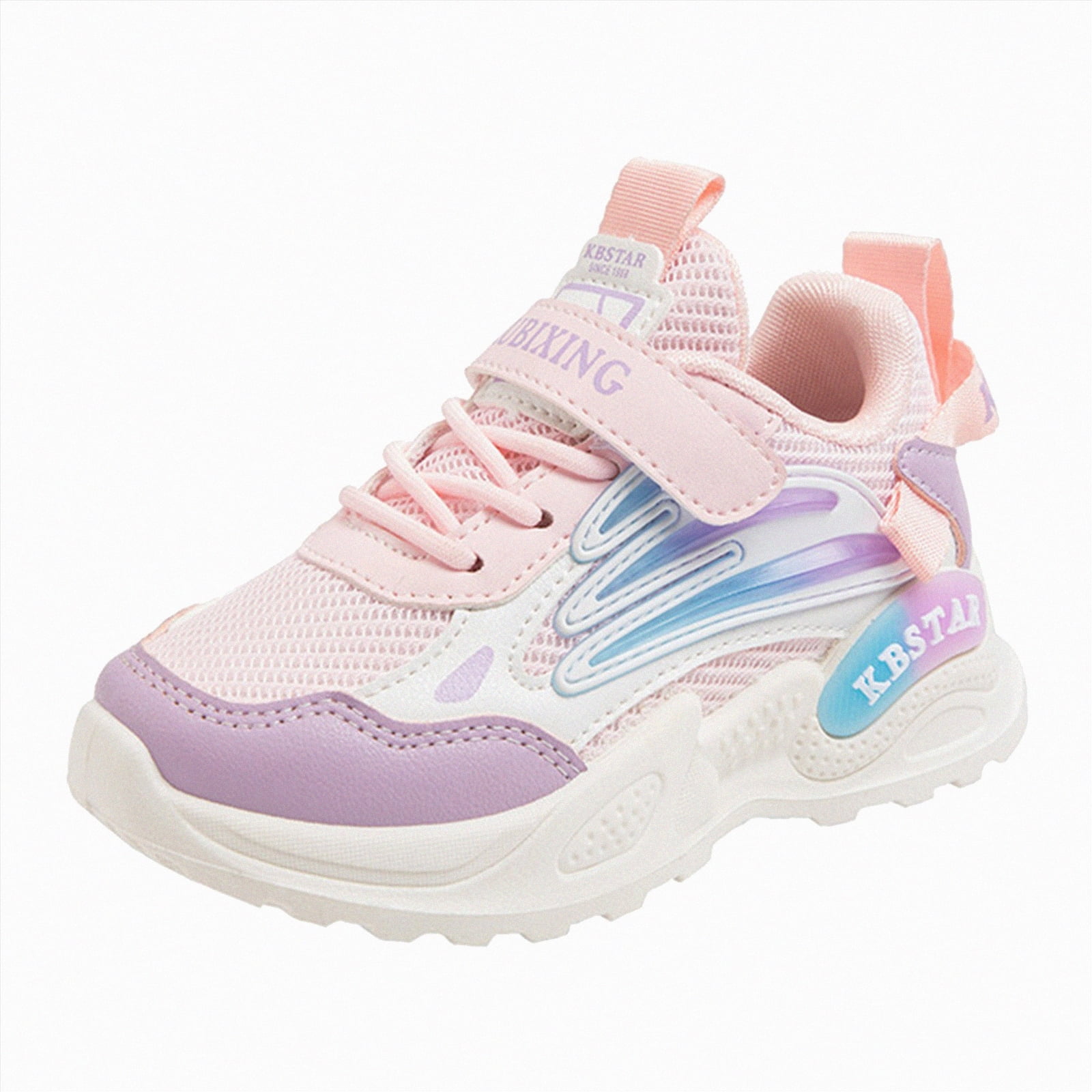 Hessimy Childrens Sports Shoes Girls Breathable Mesh White Shoes ...