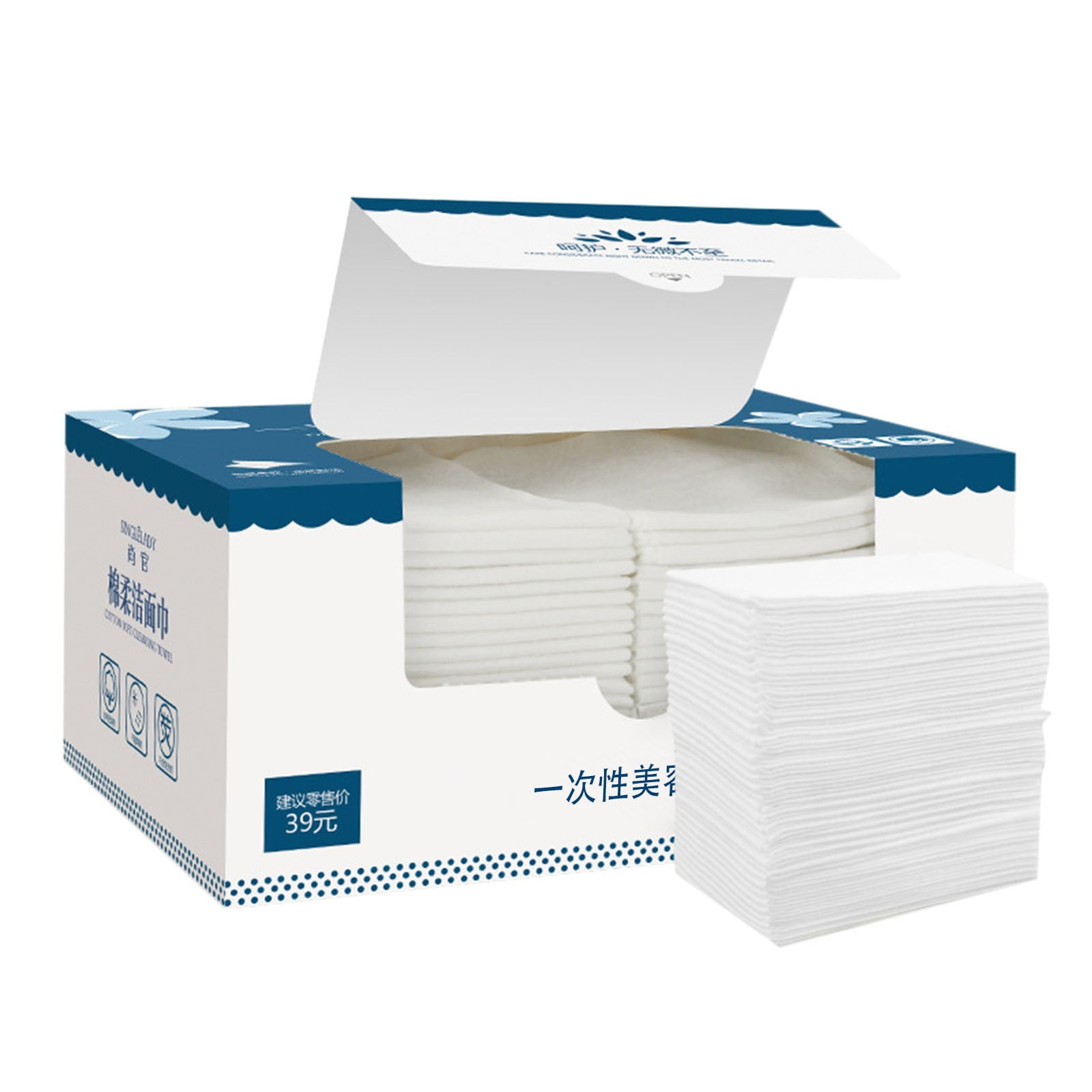 Hessimy Face Cloths Soft Disposable Face Cloths Towel Cotton Face ...