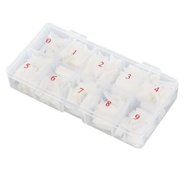 Limei French Acrylic False Nail Tips, 500Pcs Fake Nail Shape Artificial ...