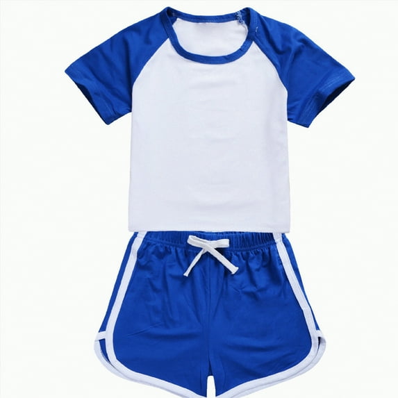 Hessimy Toddler Baby Girl Summer Clothes Set Short Sleeve Tops & Shorts ...