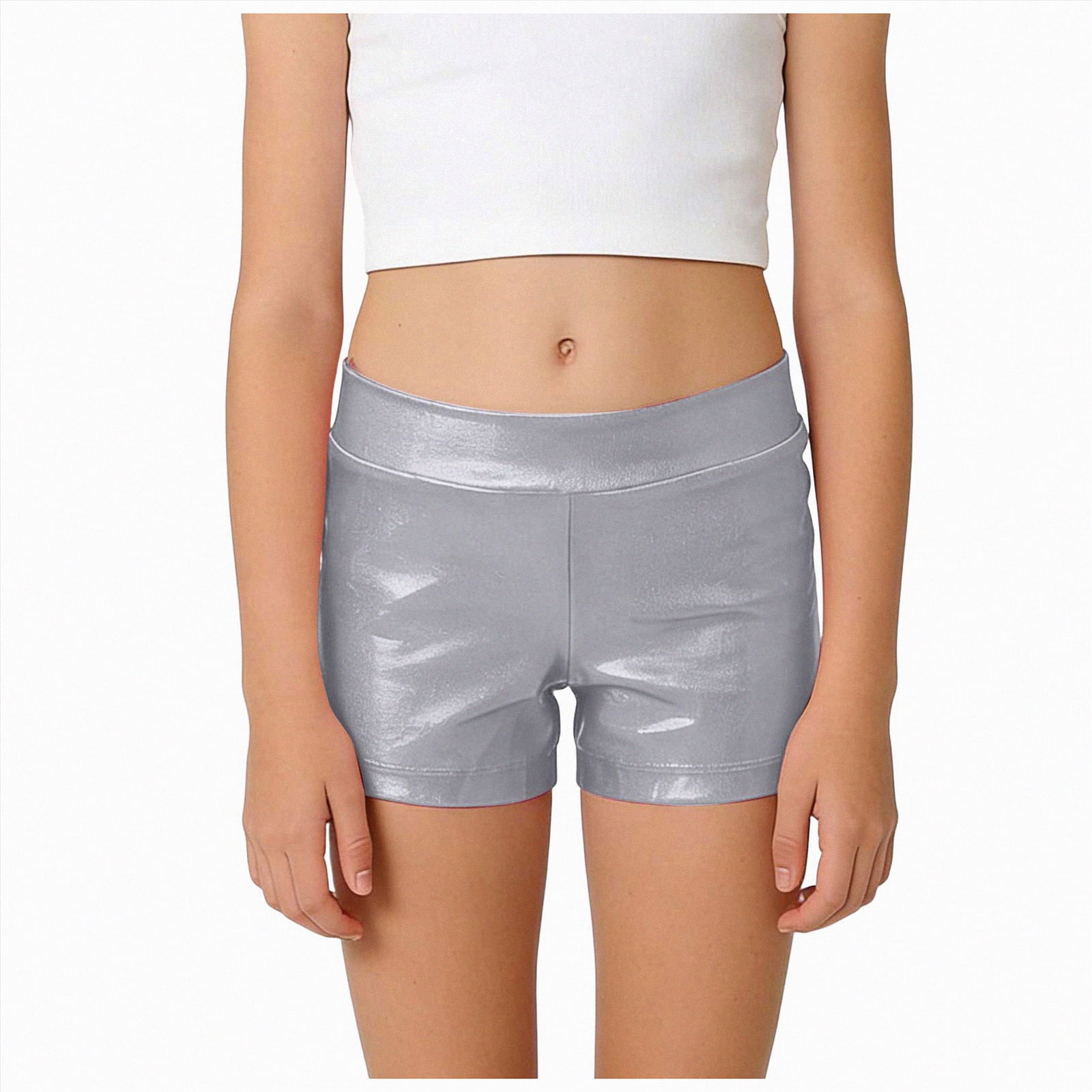 Hessimy Girls Athletic Shorts with Pockets Running Shorts Volleyball ...