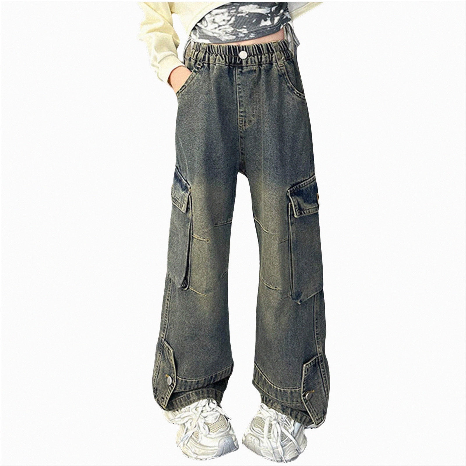 Hessimy Girls Ring Pop Collab Cargo Straight Leg Pant Cargo Pants ...