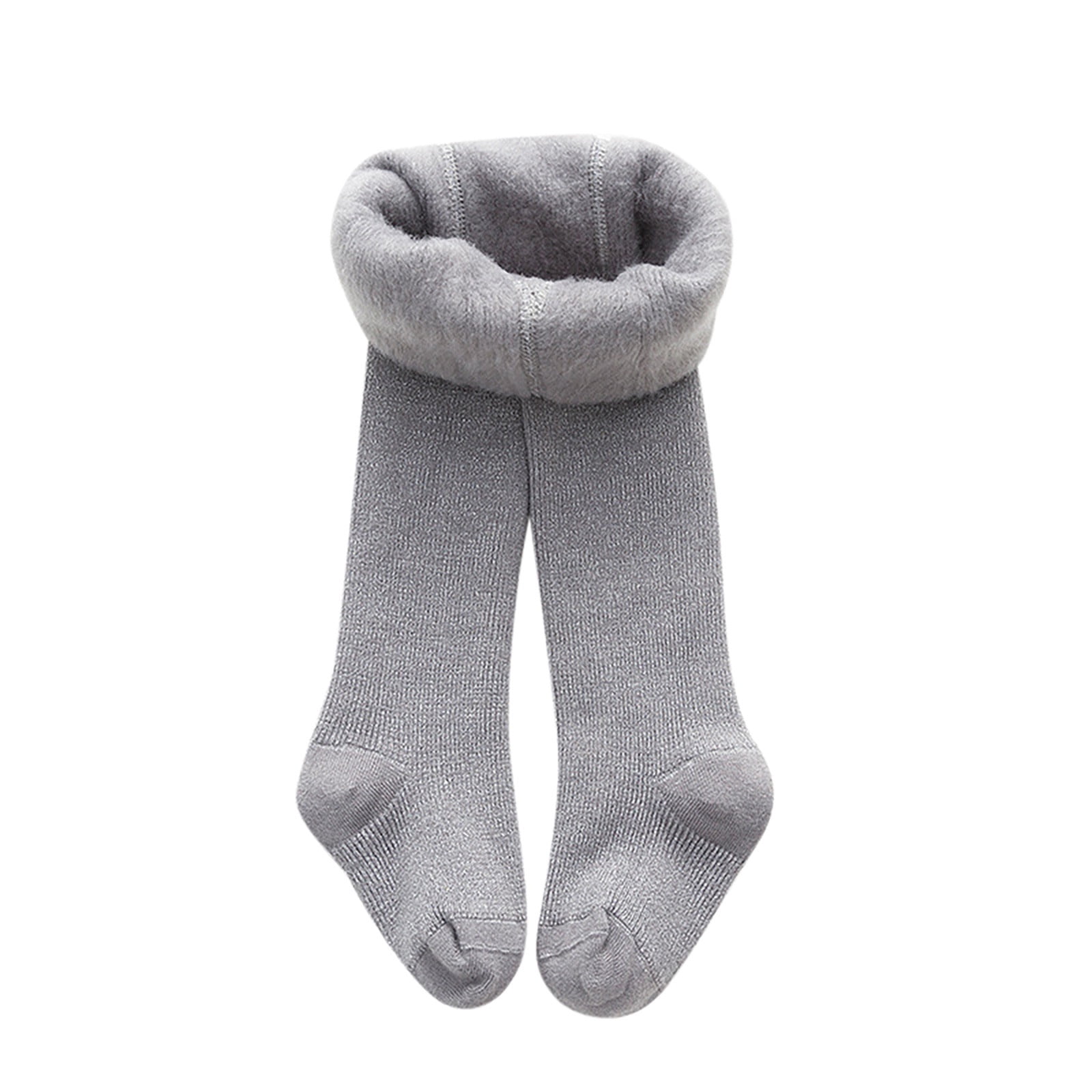 Hessimy Girls Tights Cotton Cable Knit Footed Pantyhose Baby Toddler ...