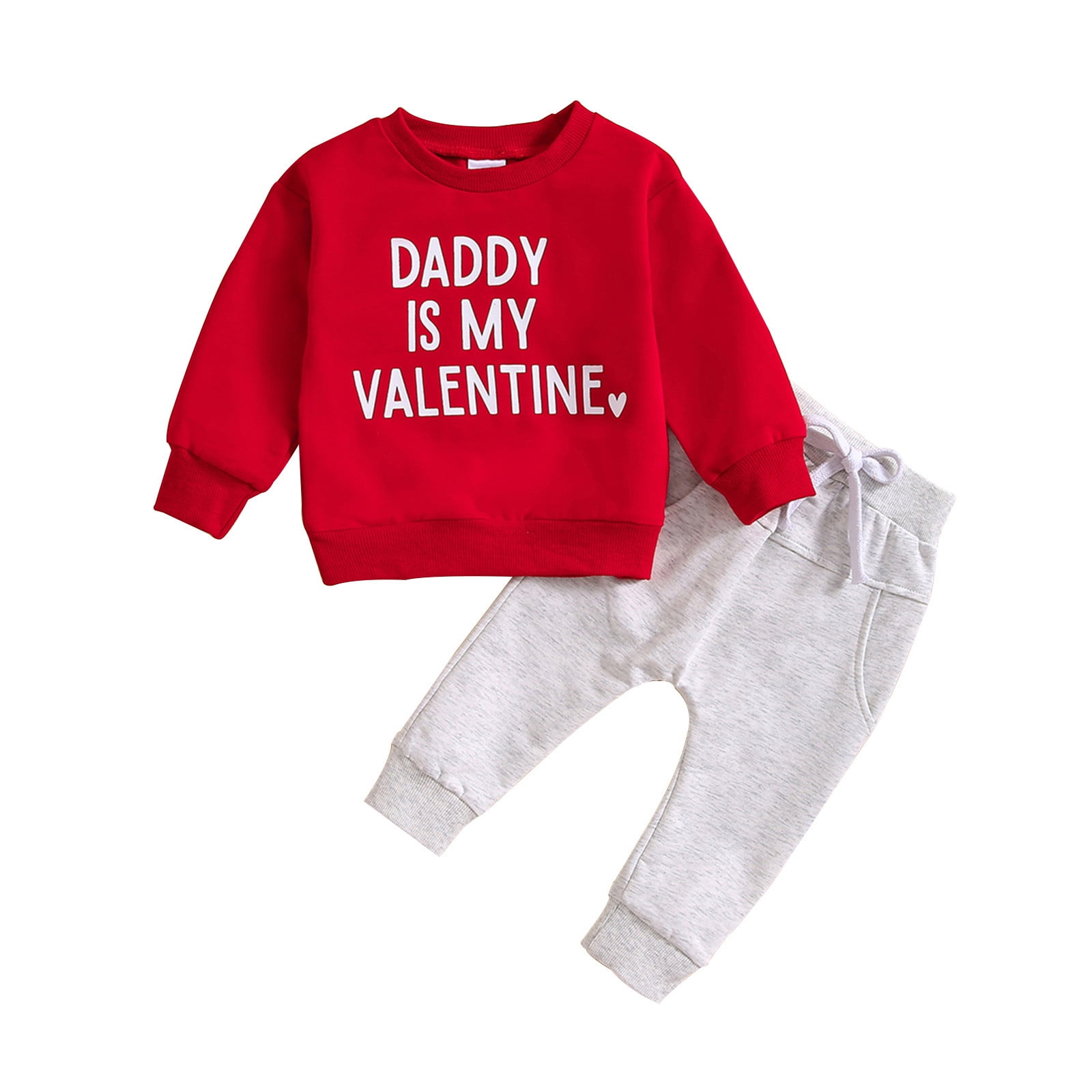 Hessimy Baby Boy Fall Outfit Letter Print Long Sleeve Sweatshirt Tops Elastic Pants Set Cute ...