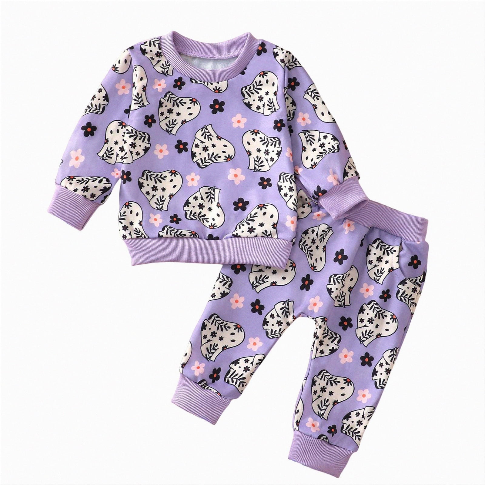 Hessimy Kids Cold-Weather Set Long-Sleeve Pullover & Pants 3-24 Months ...