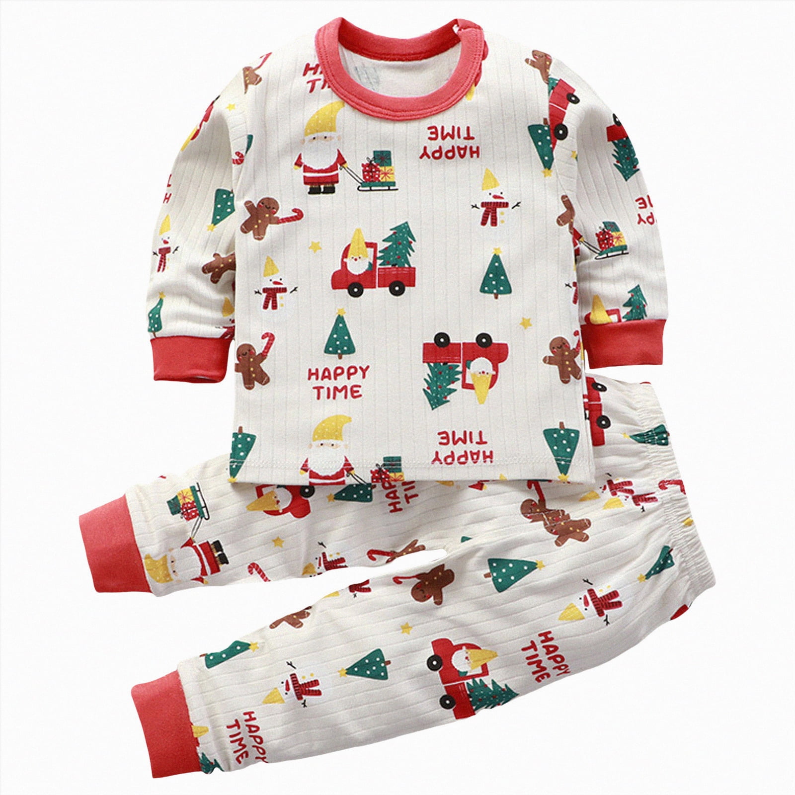 Hessimy Little Girls Toddler Pajamas 2 Piece Set Cotton Sleepwear ...