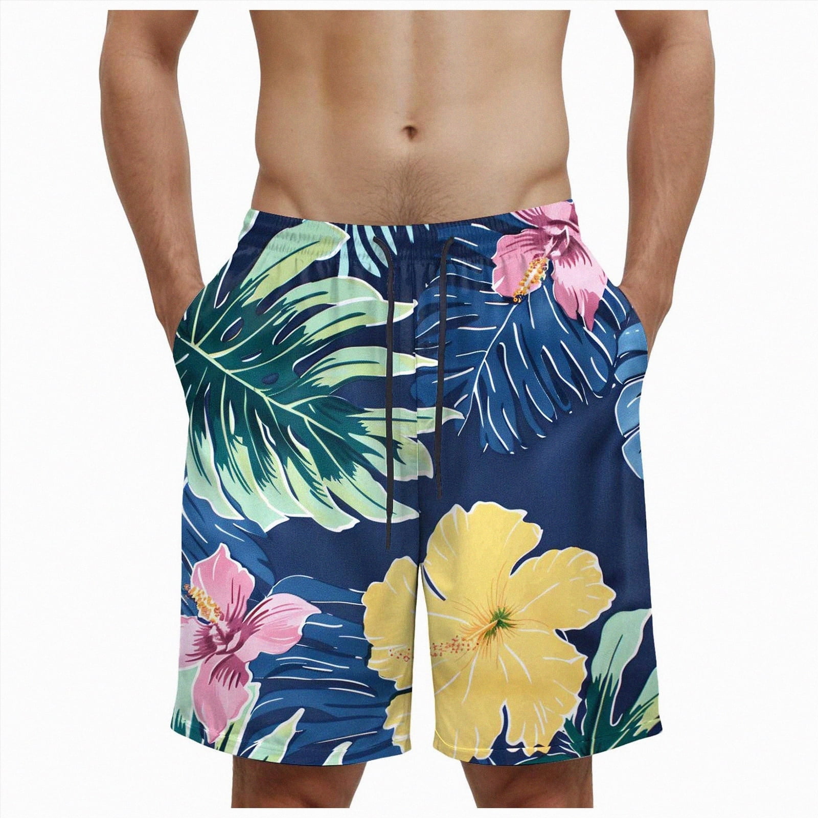 Hessimy Men Swim Trunks Quick Dry Breathable Multi Pockets for Summer ...