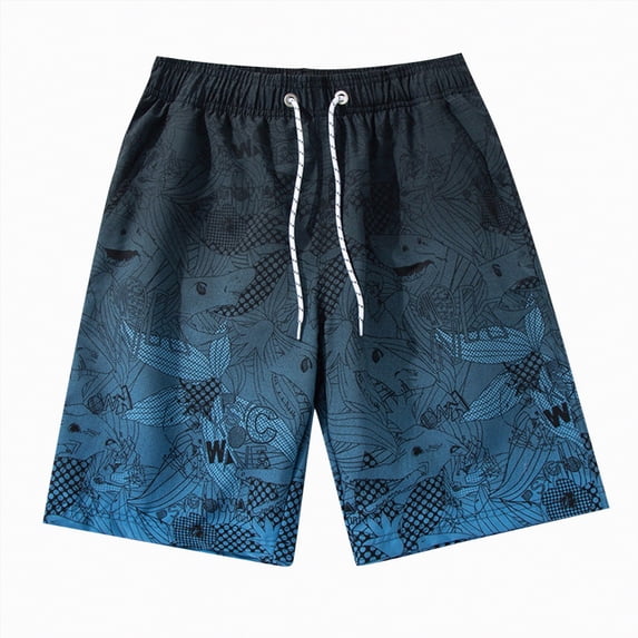 Hessimy Men Swim Trunks Quick Dry Breathable Pockets for Summer Beach ...