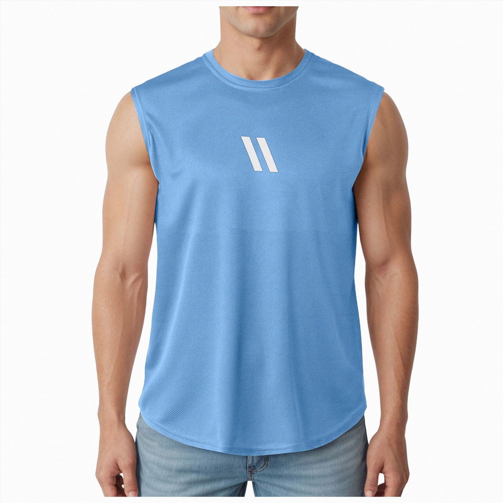 Hessimy Men's Bodybuilding Stringer Tank Tops Gym Fitness Workout ...