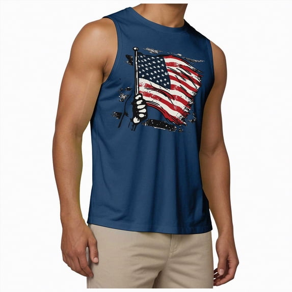 Hessimy Men's Cotton Tank Top, Soft & Comfortable Base Layer T-Shirt ...