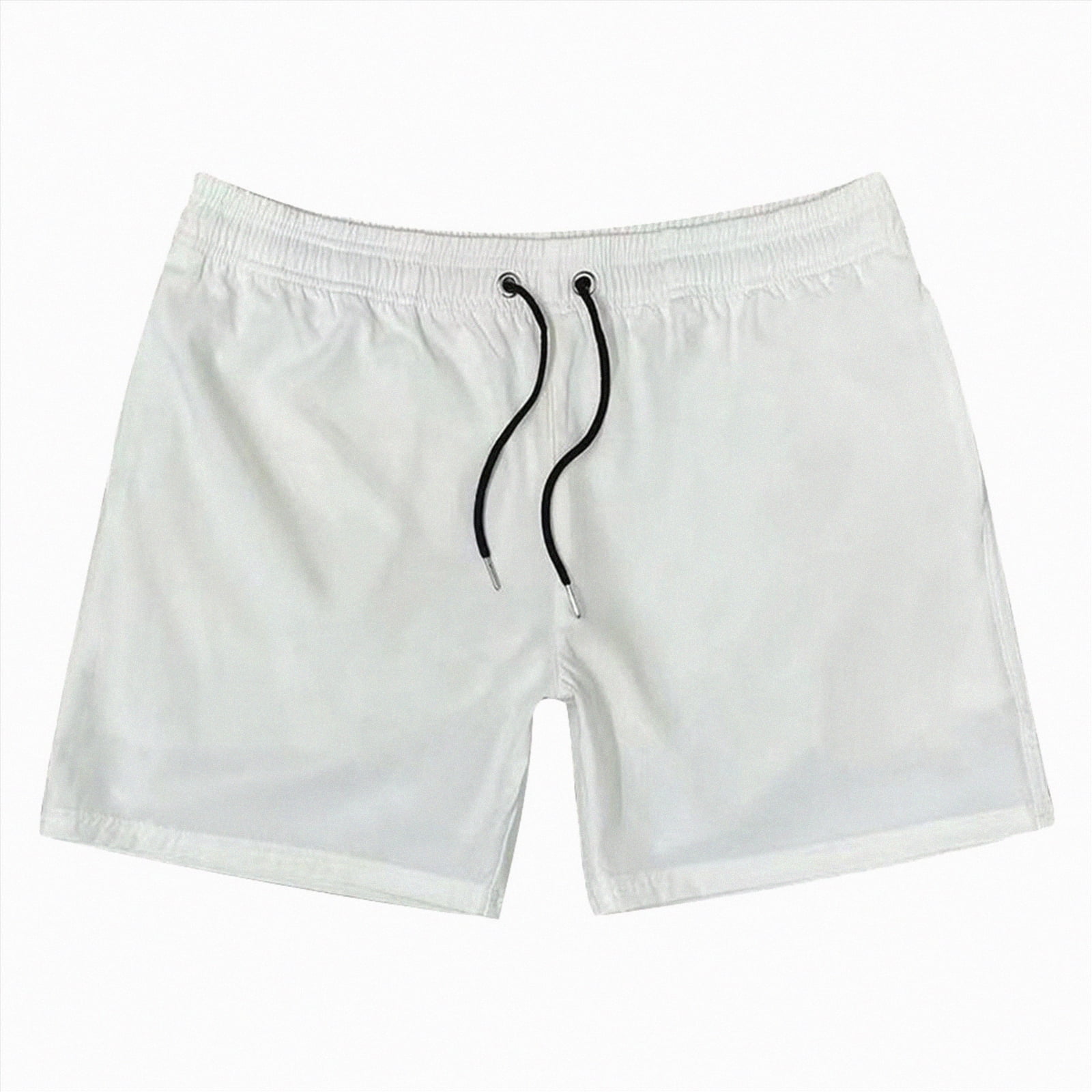 Hessimy Men's Floral Print Swim Drawstring Waist Hawaiian Beach ...