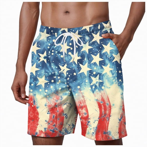 Hessimy Men's Swim Trunks Bathing Suit Board Shorts with Pockets ...