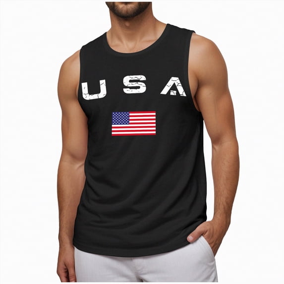 Hessimy Men's Tank Tops Gym Workout Shirt Y-Back Sleeveless Muscle ...
