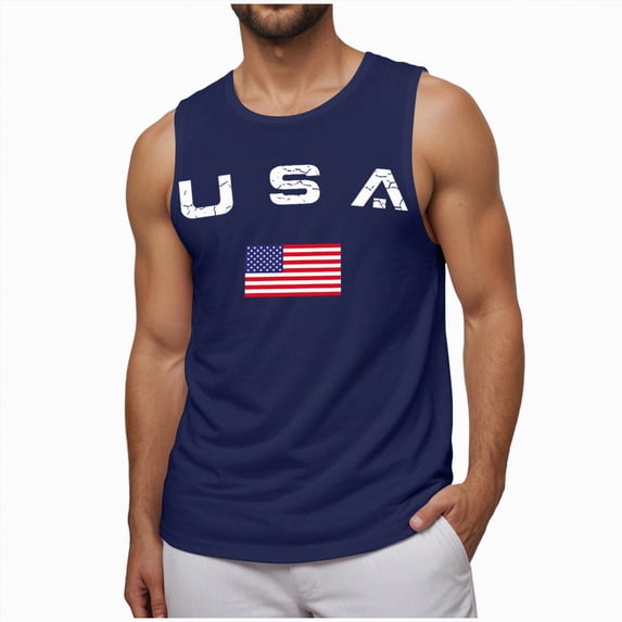 Hessimy Men's Tank Tops Gym Workout Shirt Y-Back Sleeveless Muscle ...