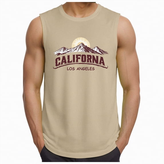 Hessimy Men's Tank Tops Quick Dry Sleeveless Workout Muscle Shirt ...