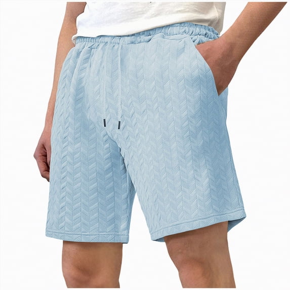 Hessimy Mens Athletic Gym Shorts Elastic Waist Casual Pajama Pocket ...