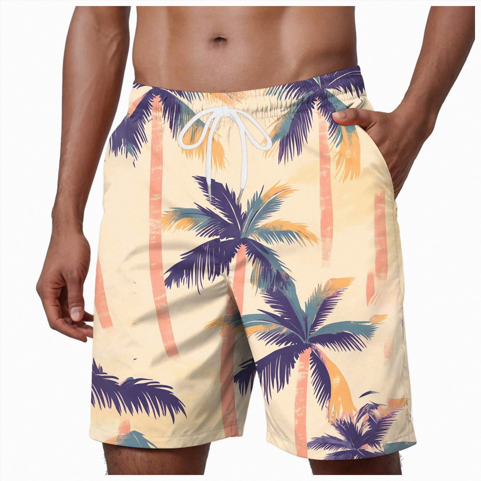 Hessimy Mens Boys Short Vintage Swim Trunks Quick Dry Swim Suits Board ...