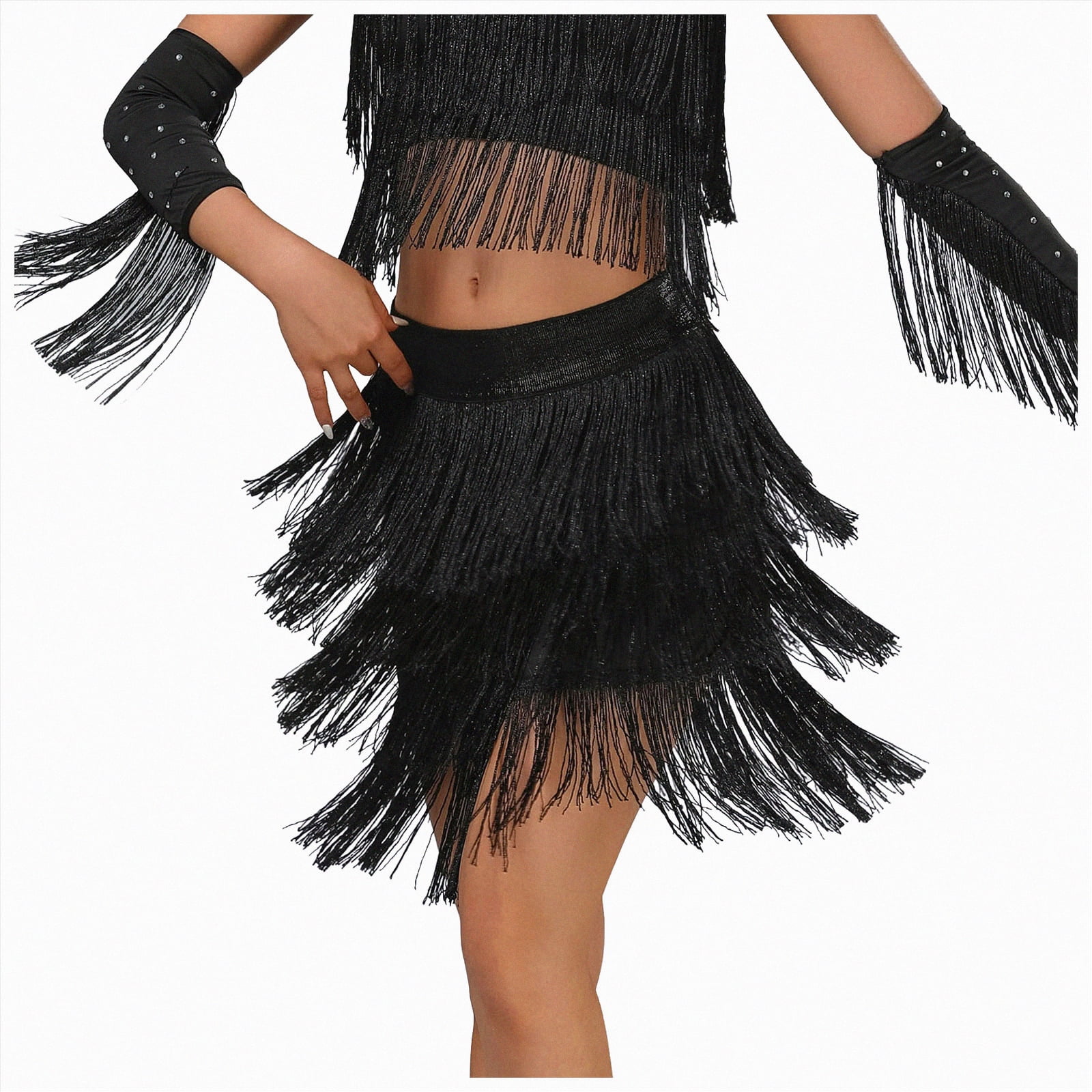 Hessimy Steampunk Midi Skirt for Women Tulle Multi Layered High Low ...