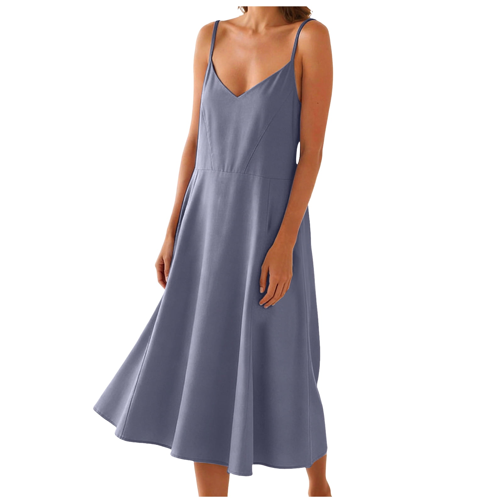 Hessimy Summer Spring Sun Dress for Women 2026 Beach Vacation Casual ...