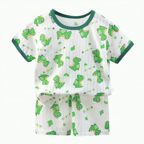 Hessimy Toddler Boy Back to School Outfit Dinosaur Embroidery Short ...