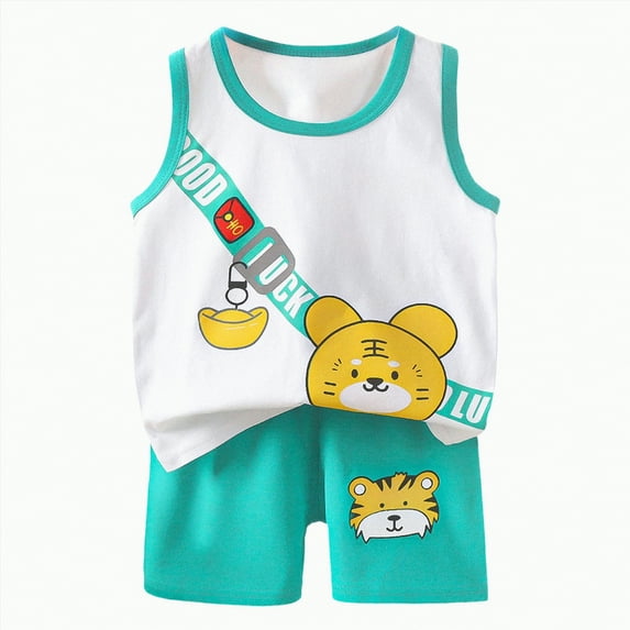 Hessimy Toddler Boy T-Shirt Shorts Sets 2pc Shorts Sets Lightweight ...