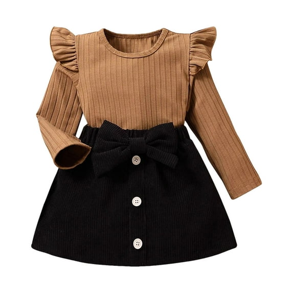 Hessimy Toddler Boys Girls Spring Summer 2Pcs Solid Color Set Long ...