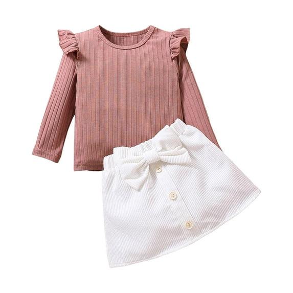 Hessimy Toddler Boys Girls Spring Summer 2Pcs Solid Color Set Long ...