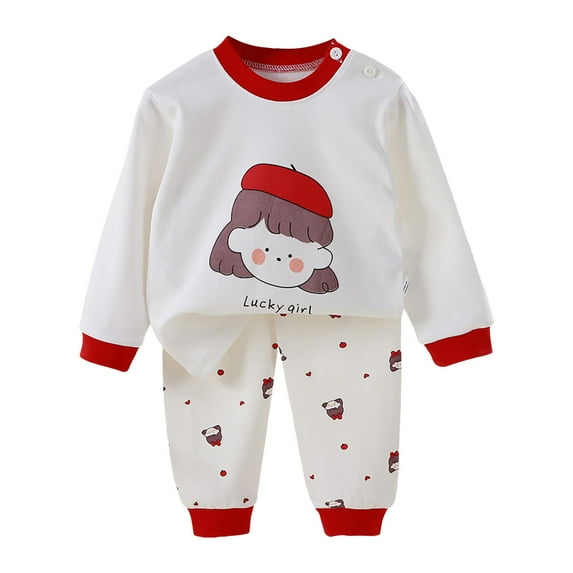 Hessimy Toddler Boys Girls Spring Summer Cute Print Crewneck Long ...