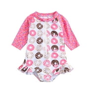 Disney Frozen Elsa Girls Rash Guards, Long Sleeves, Kids Character ...