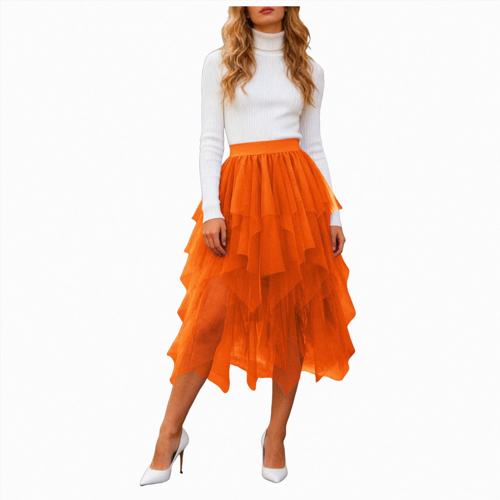 Hessimy Victorian Steampunk Bustle Skirt 6 Layered Tie-on Belt Tulle ...
