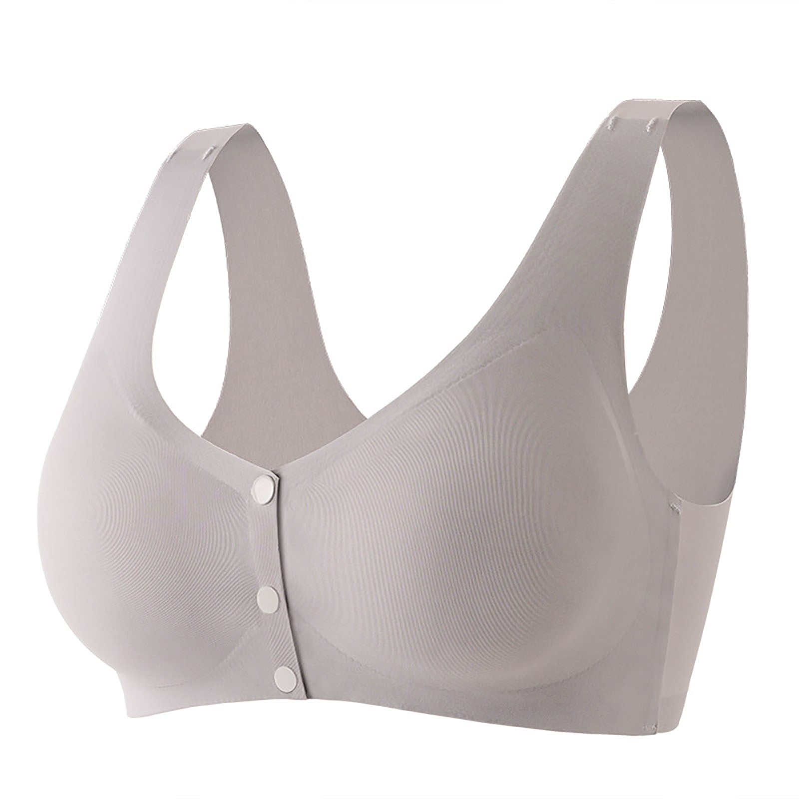 Hessimy Wireless Front Closing Bra No Underwire,Bra for Older Women ...