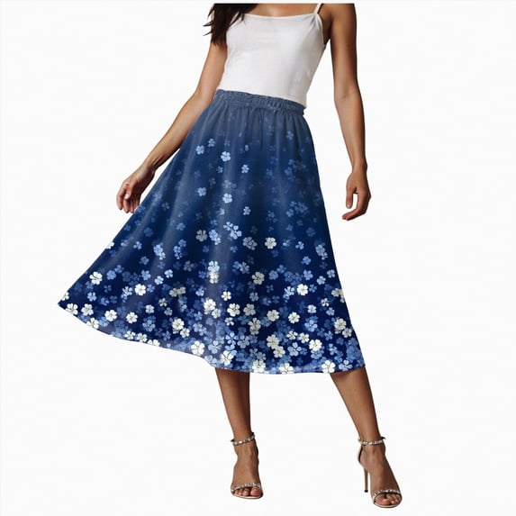 Hessimy Women's Stretch Pencil Skirts High Waisted Slim Fit Business ...