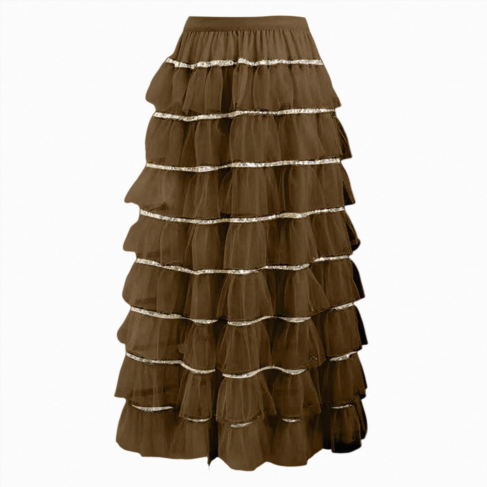Hessimy Women’s Victorian Steampunk Bustle Skirt 3 Layered Tie-on Belt ...