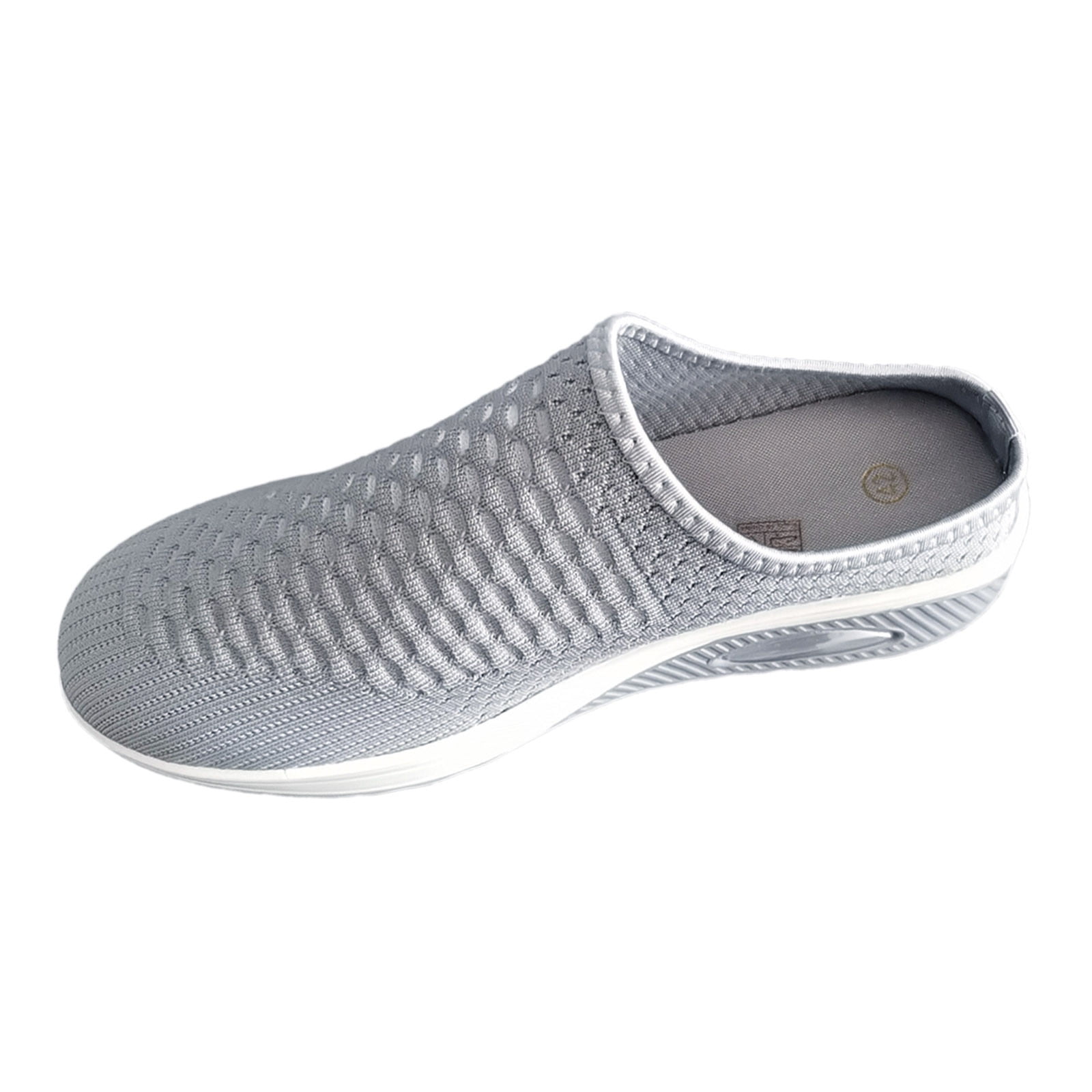 Hessimy Womens Canvas Sneakers Shoes Slip On Mules Slippers Low Top ...