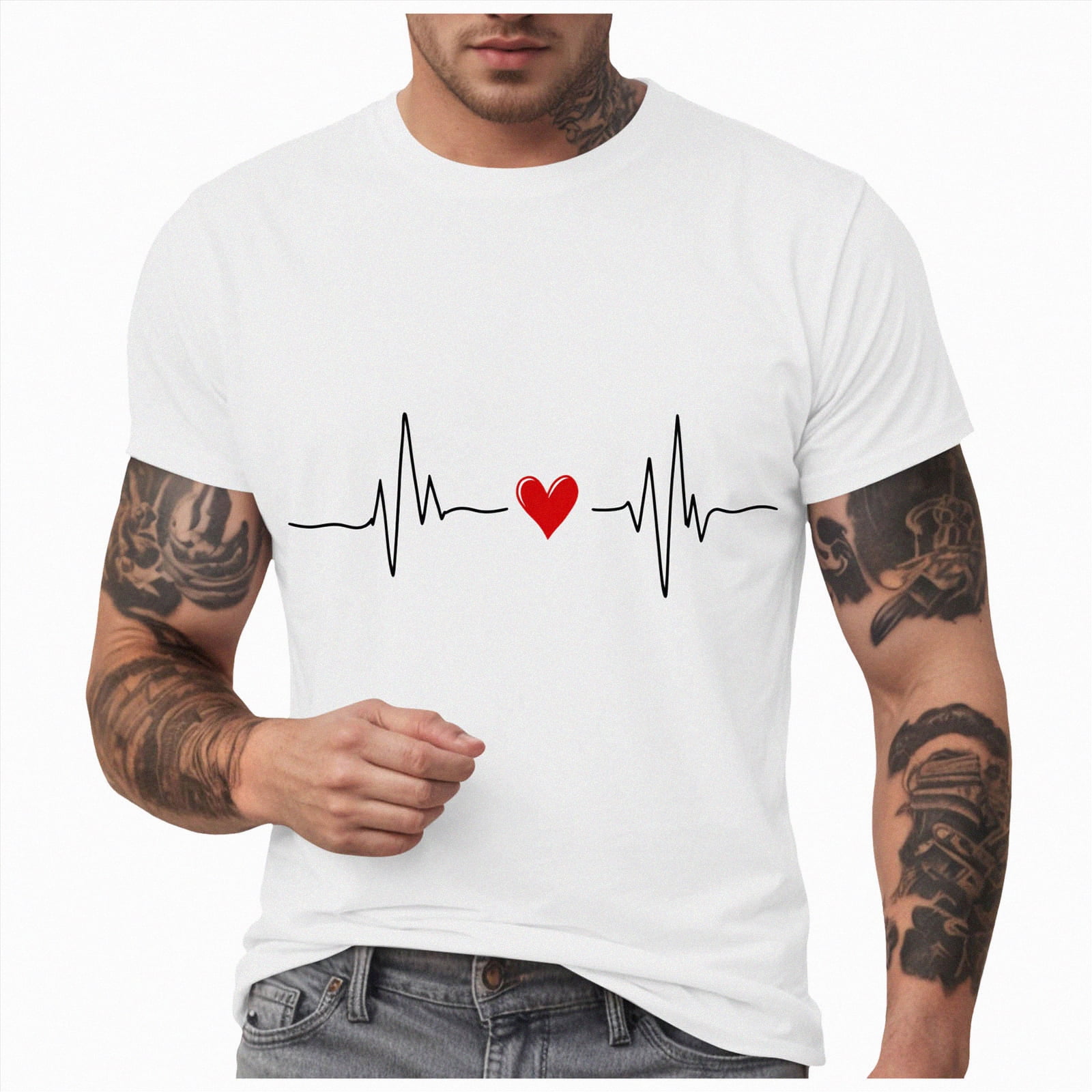 Hessimy Workout Mens Shirts - Casual Black Quick Dry Moisture Wicking T ...