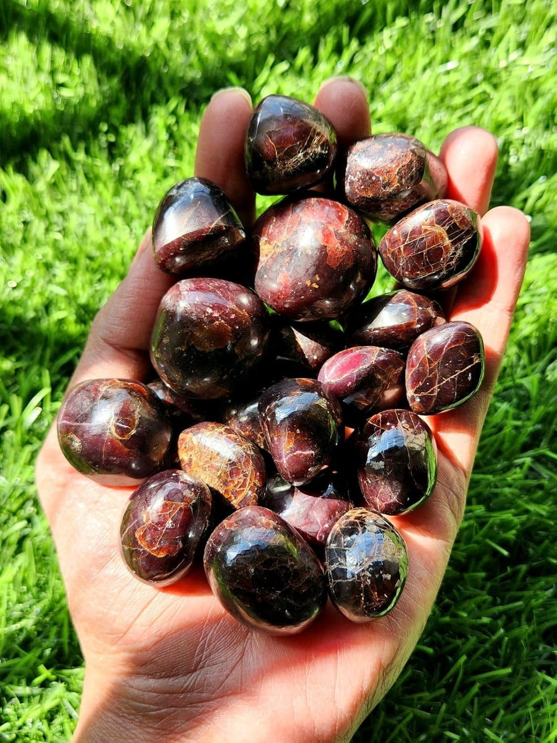 Hessonite Garnet Tumbles A Gateway to Protection Healing and Spiritual ...