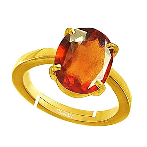 Hessonite Gomed 3.25 Ratti Or 3 Carat Astrological Certified Natural Gemstone Panchdhatu 5 ...